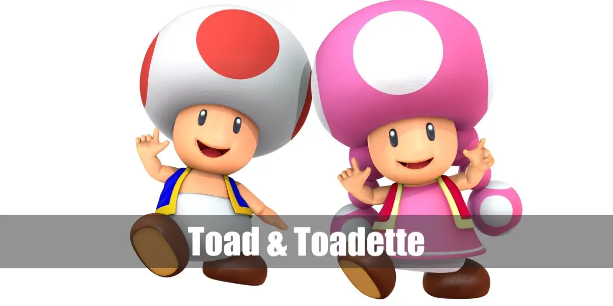 Toad and Toadette Costume from Super Mario for Halloween