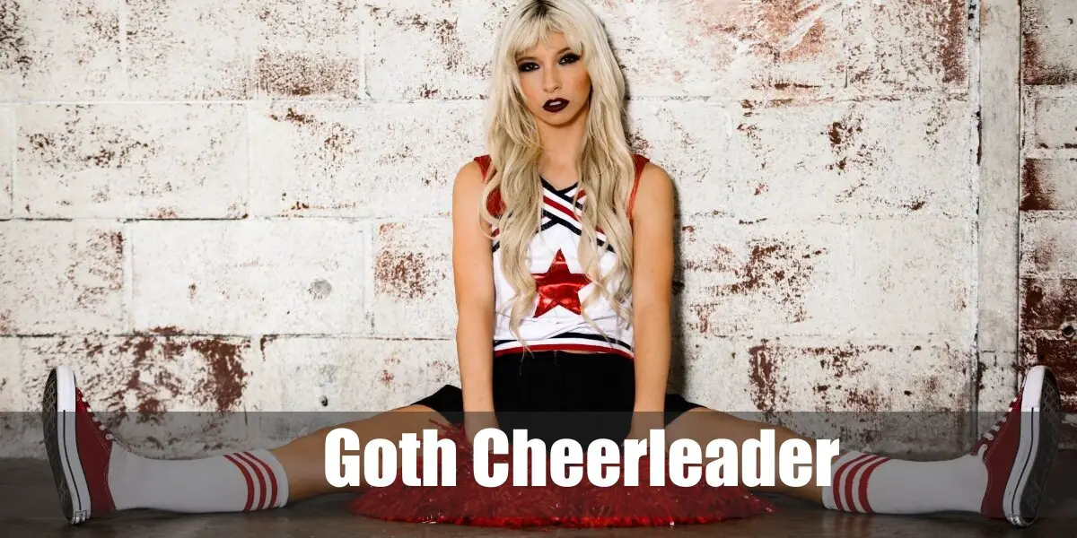 Goth Cheerleader Costume for Halloween